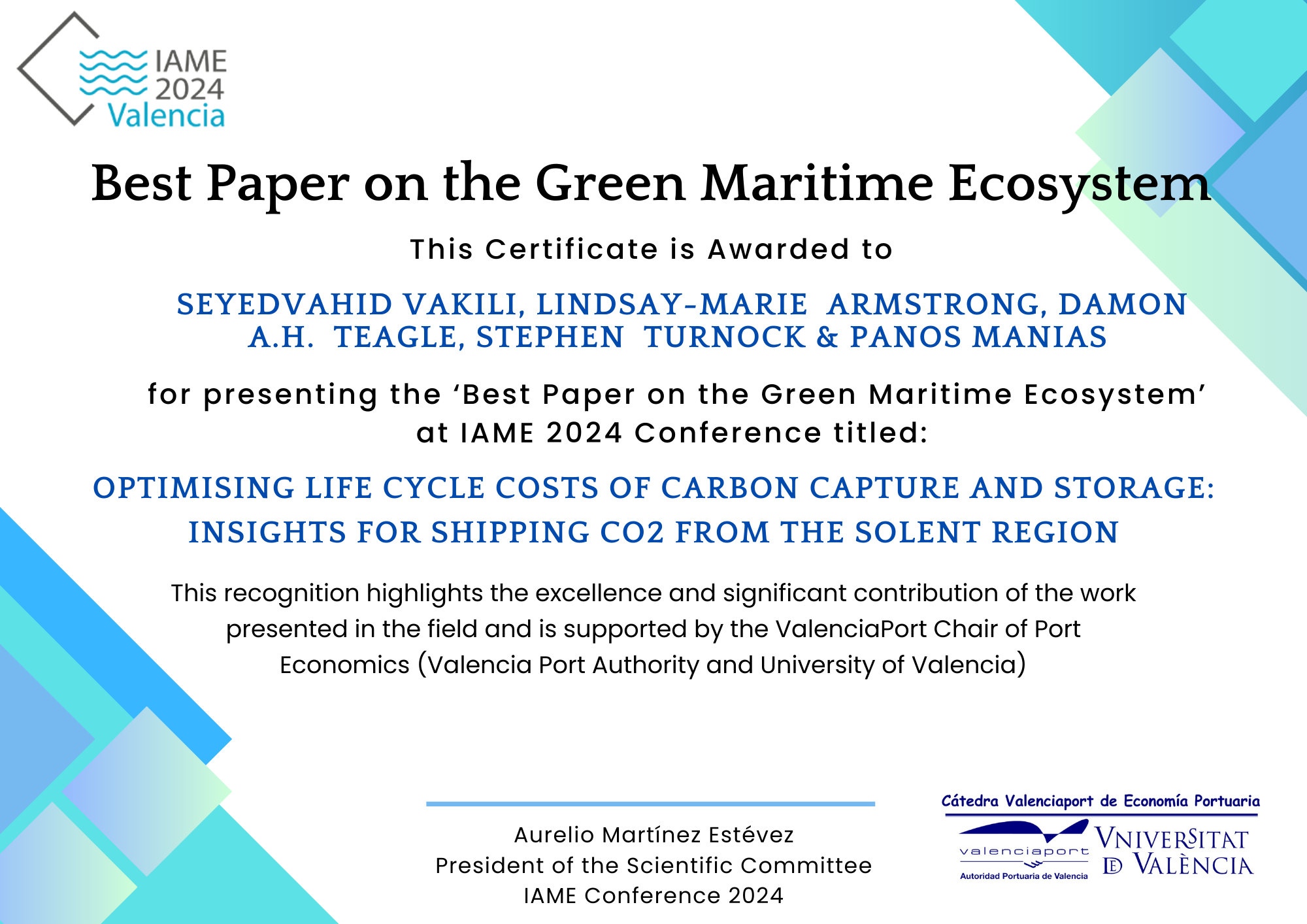 [IAME Conference 2024] AWARDS – IAME